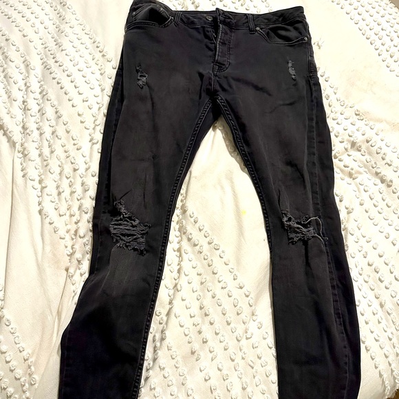 Topman | Jeans | Topman Distressed Stretch Skinny Jeans | Poshmark
